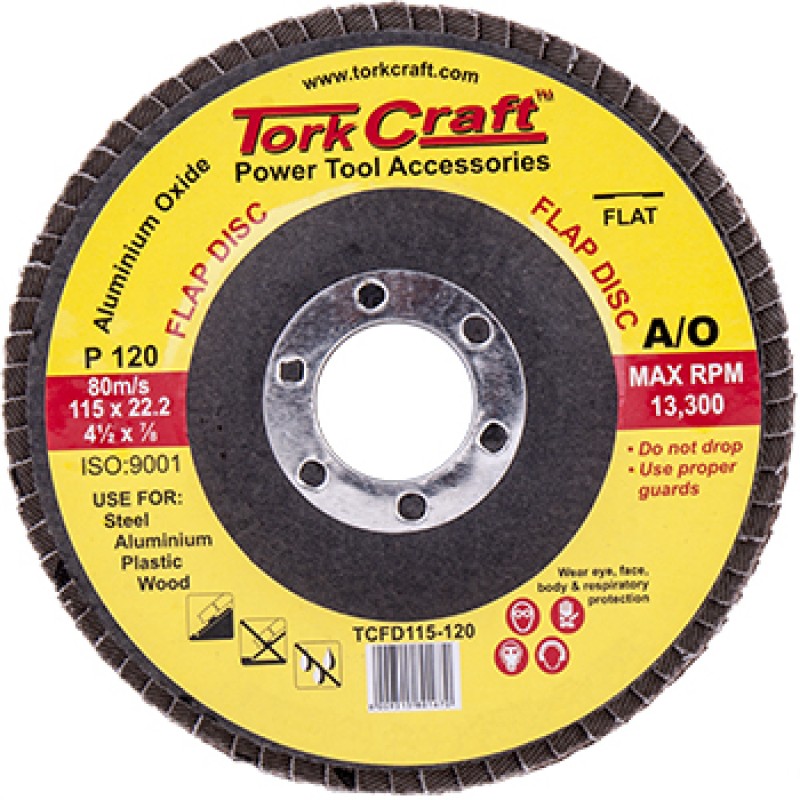 FLAP SANDING DISC 115MM 120 GRIT (TCFD115-120) | Ubuntu Sales Holding ...