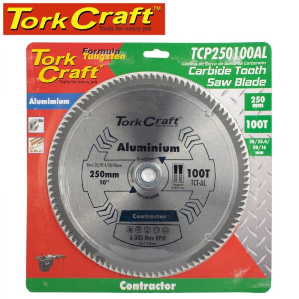 BLADE CONTRACTOR ALUM 250 X 100T 30/1/20/16 CIRCULAR SAW TCT ...