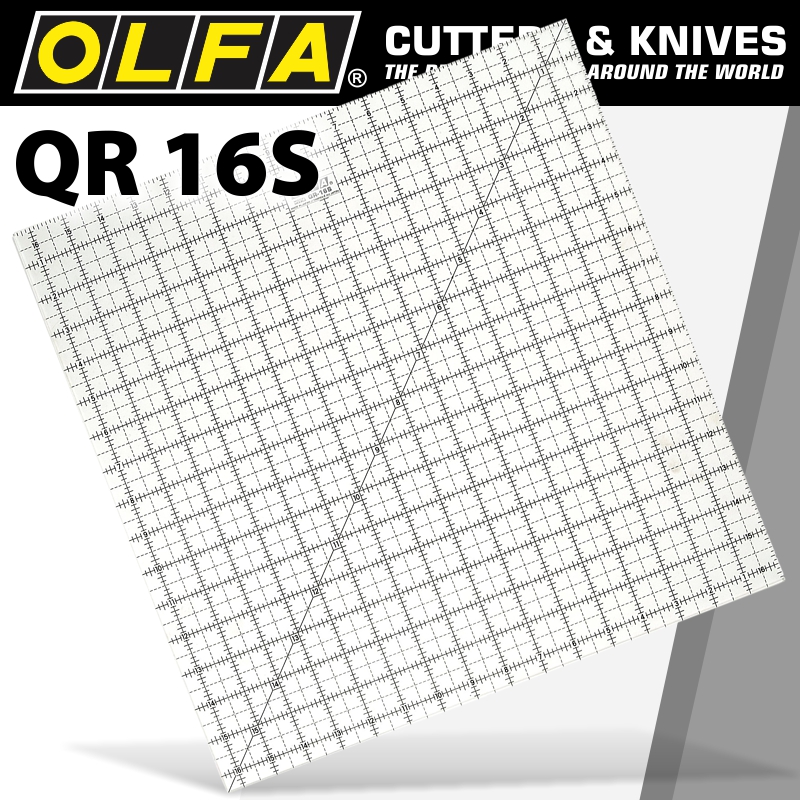 QUILT RULER 16″ X 16″ SQUARE WITH GRID - Ubuntu Sales Hardware ...