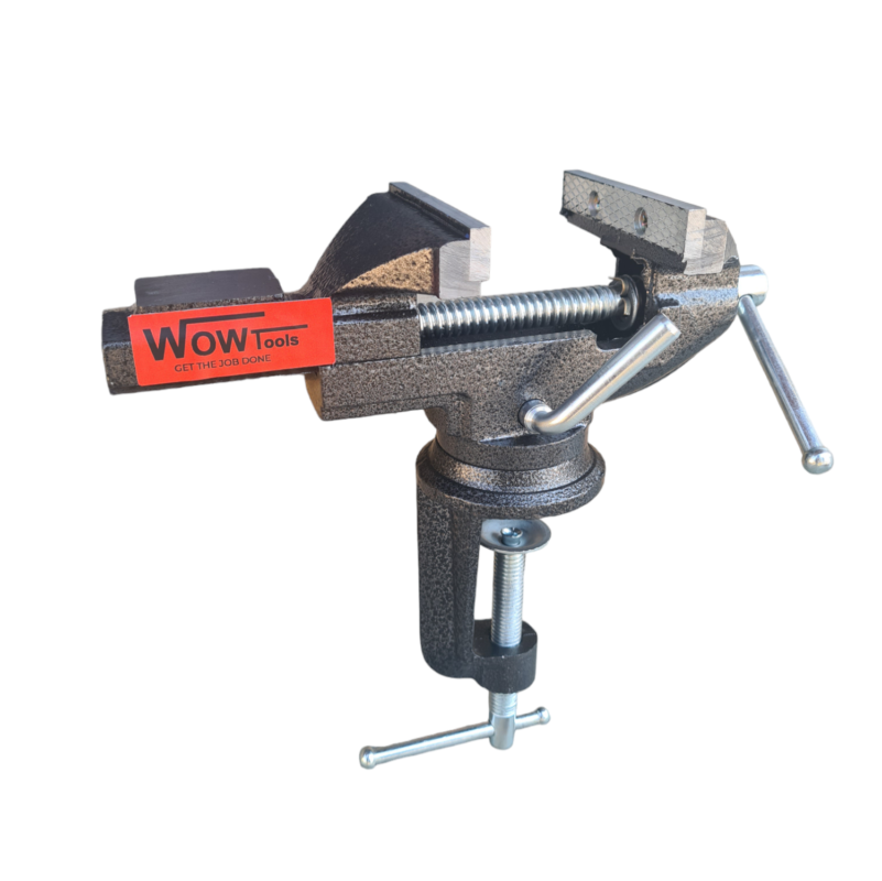 Swivel Base Bench Vise Clamp 70mm x 60mm Hammering Surface | Wow Tools ...