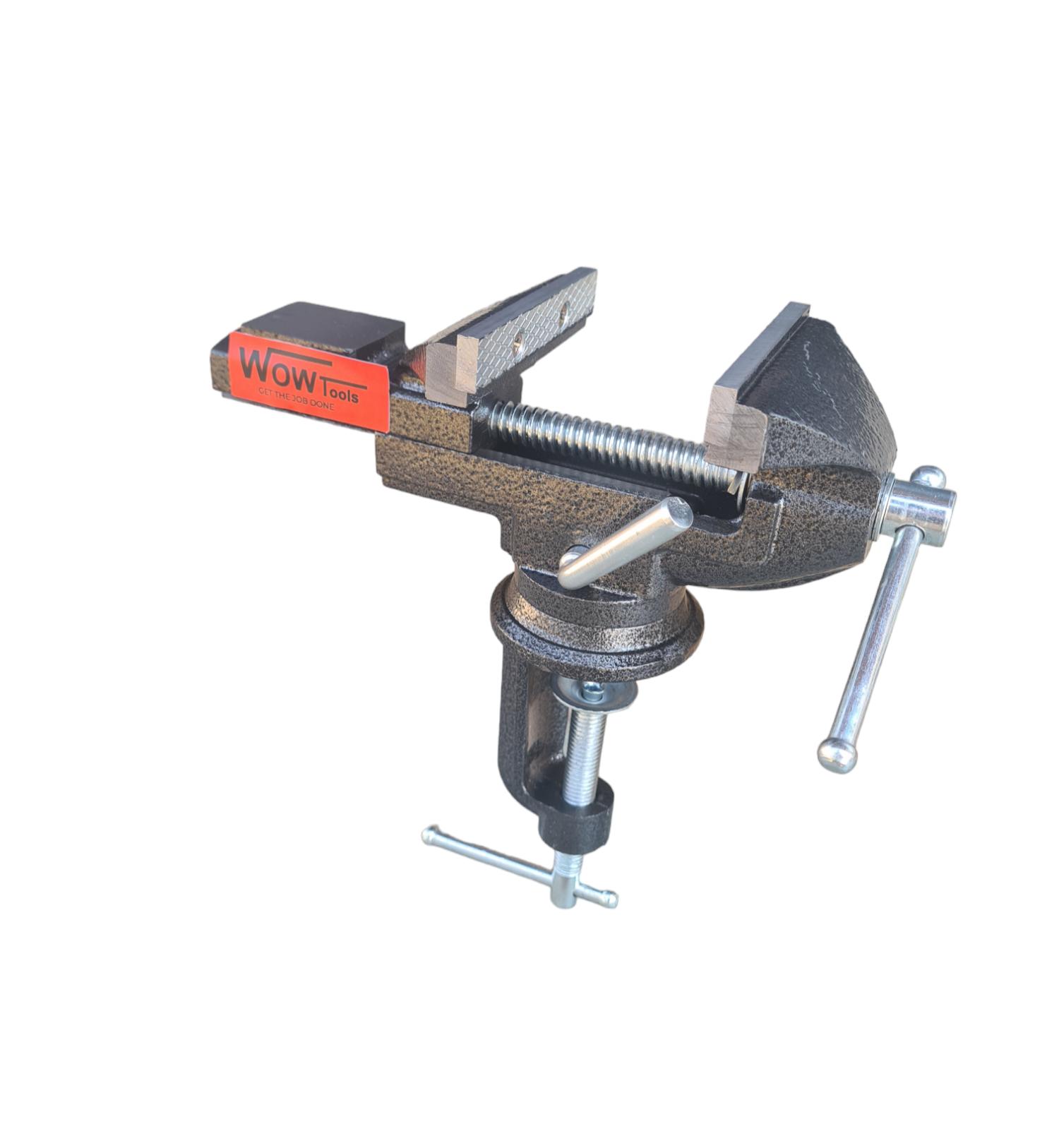 Swivel Base Bench Vise Clamp 70mm x 60mm Hammering Surface | Wow Tools ...