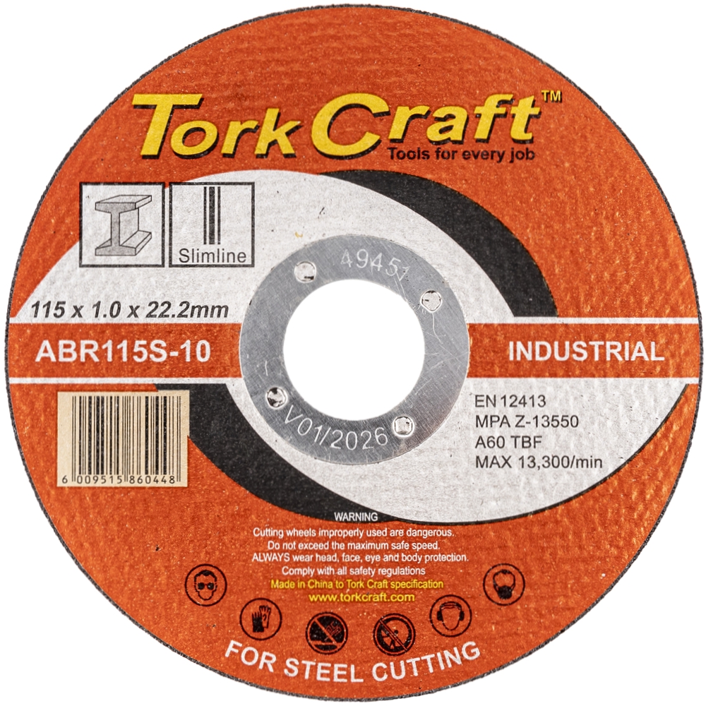 CUTTING DISC INDUSTRIAL METAL 115 X 1.0 X 22.2 MM - Ubuntu Sales ...