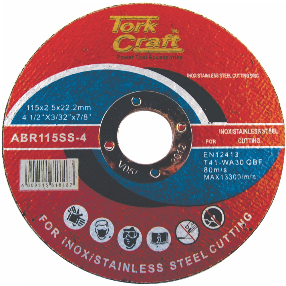 CUTTING DISC STAINLESS STEEL 115 x 2.5 x 22.22MM | Ubuntu Sales ...