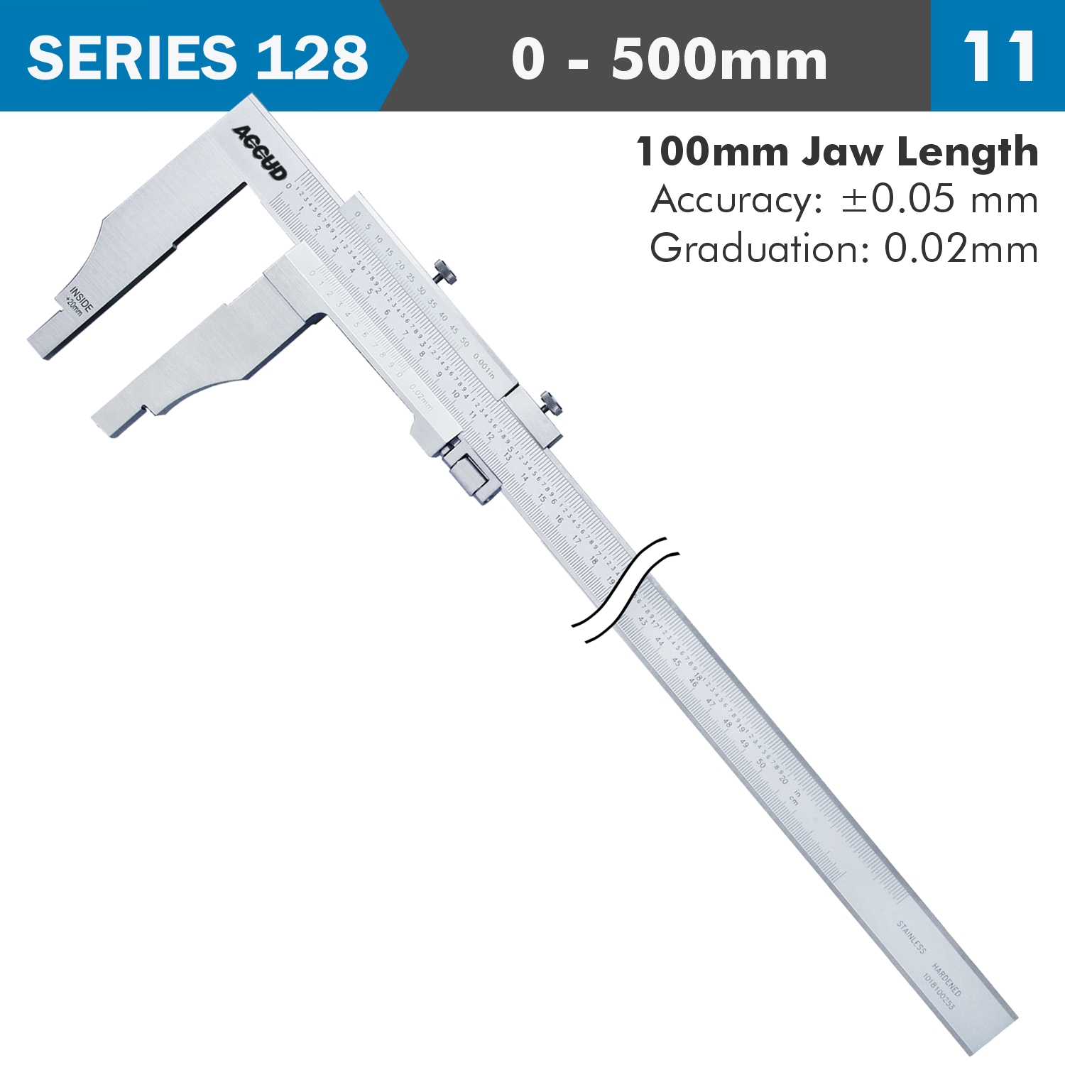 VERNIER CALIPER JAW LENGTH 100MM 0-500MM - Ubuntu Sales Hardware ...
