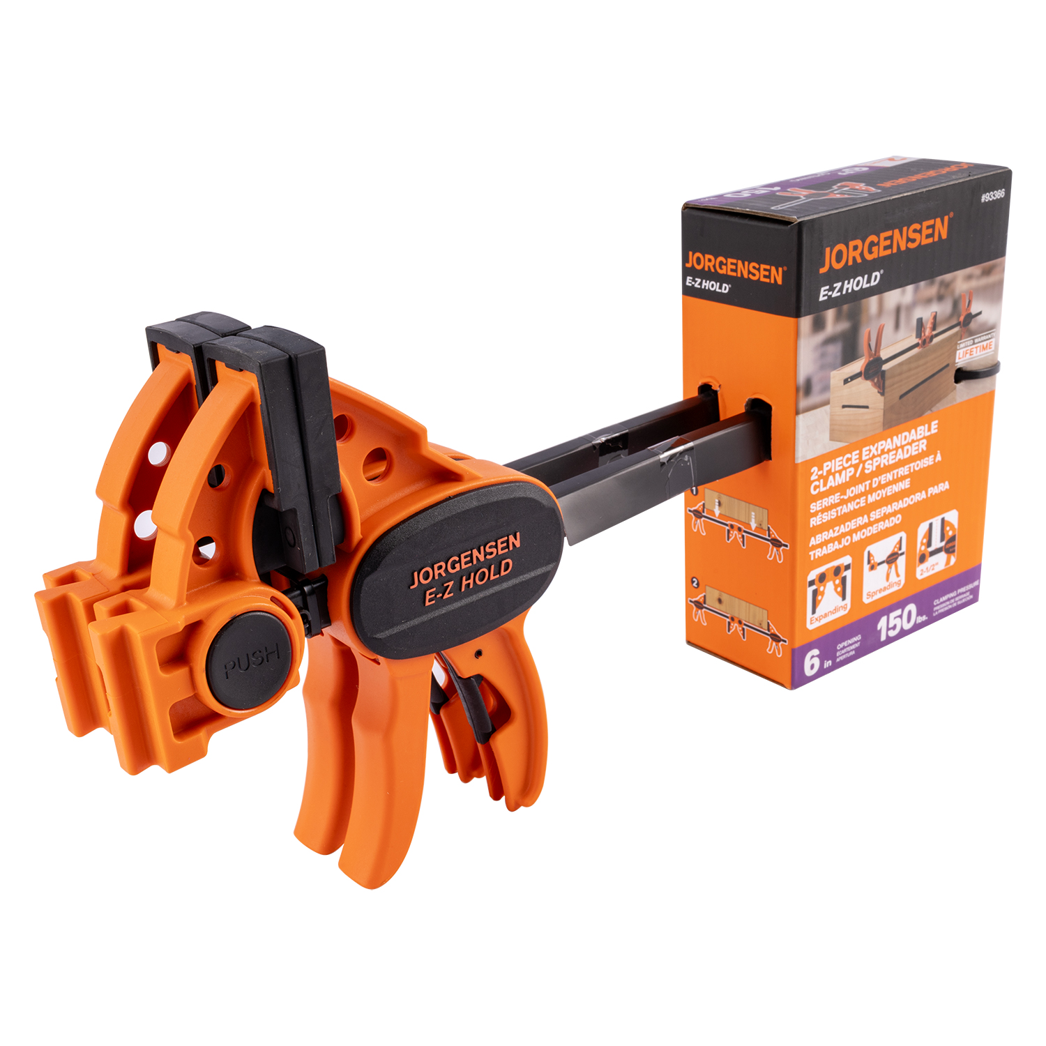 2PK E-Z HOLD 6'LIGHT DUTY EXPANDABLE CLAMP- SPREADER | Wow Tools Hardware