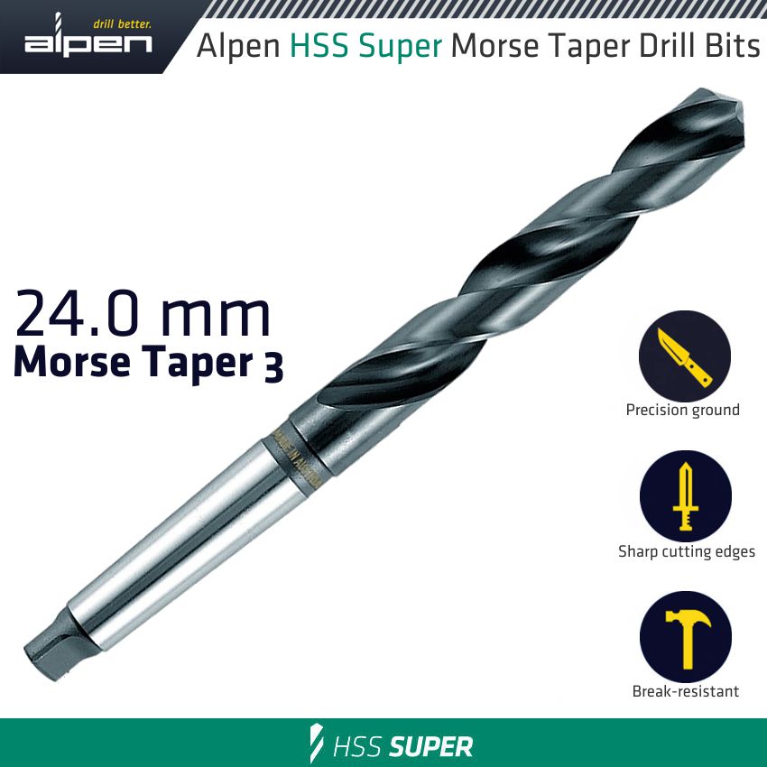 HSS SUPER 24MM MORSE TAPER 3 SHANK | Ubuntu Sales Holding Wow Tools ...