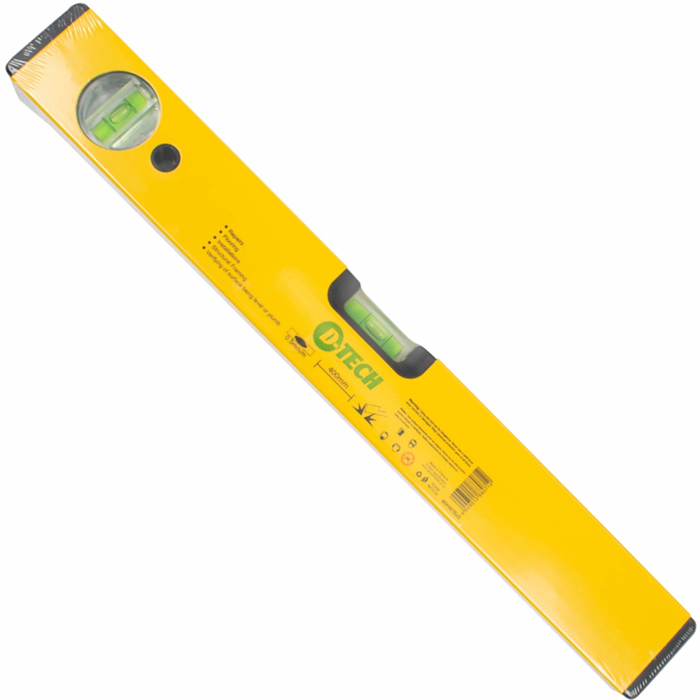 SPIRIT LEVEL BOX 400MM X 1.4MM 2 X VIAL 0.5MM ACCUR. ALUM. - Ubuntu ...